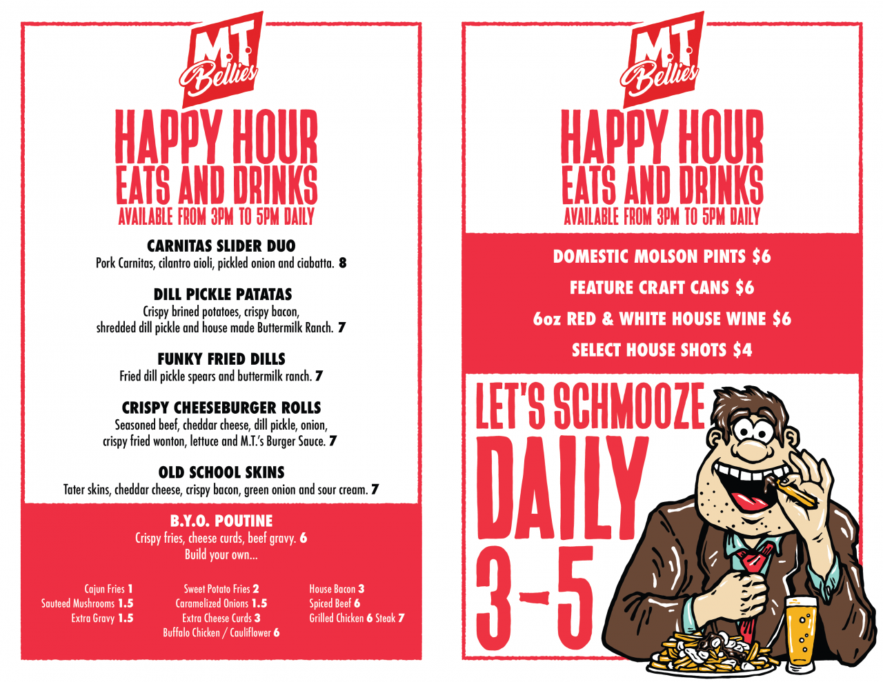 Menu - MT Bellies Tap and Grill