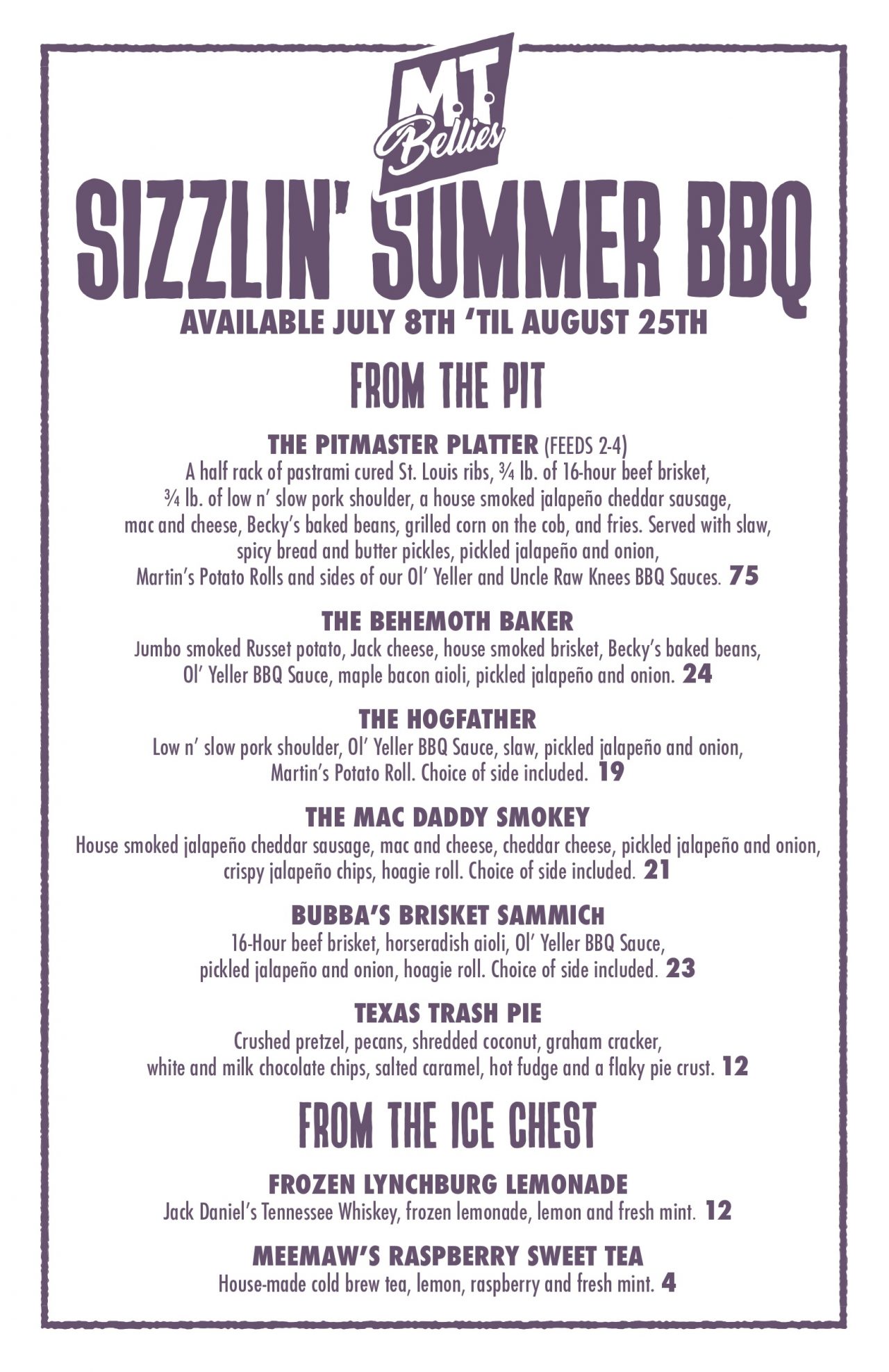 Features - MT Bellies Tap and Grill